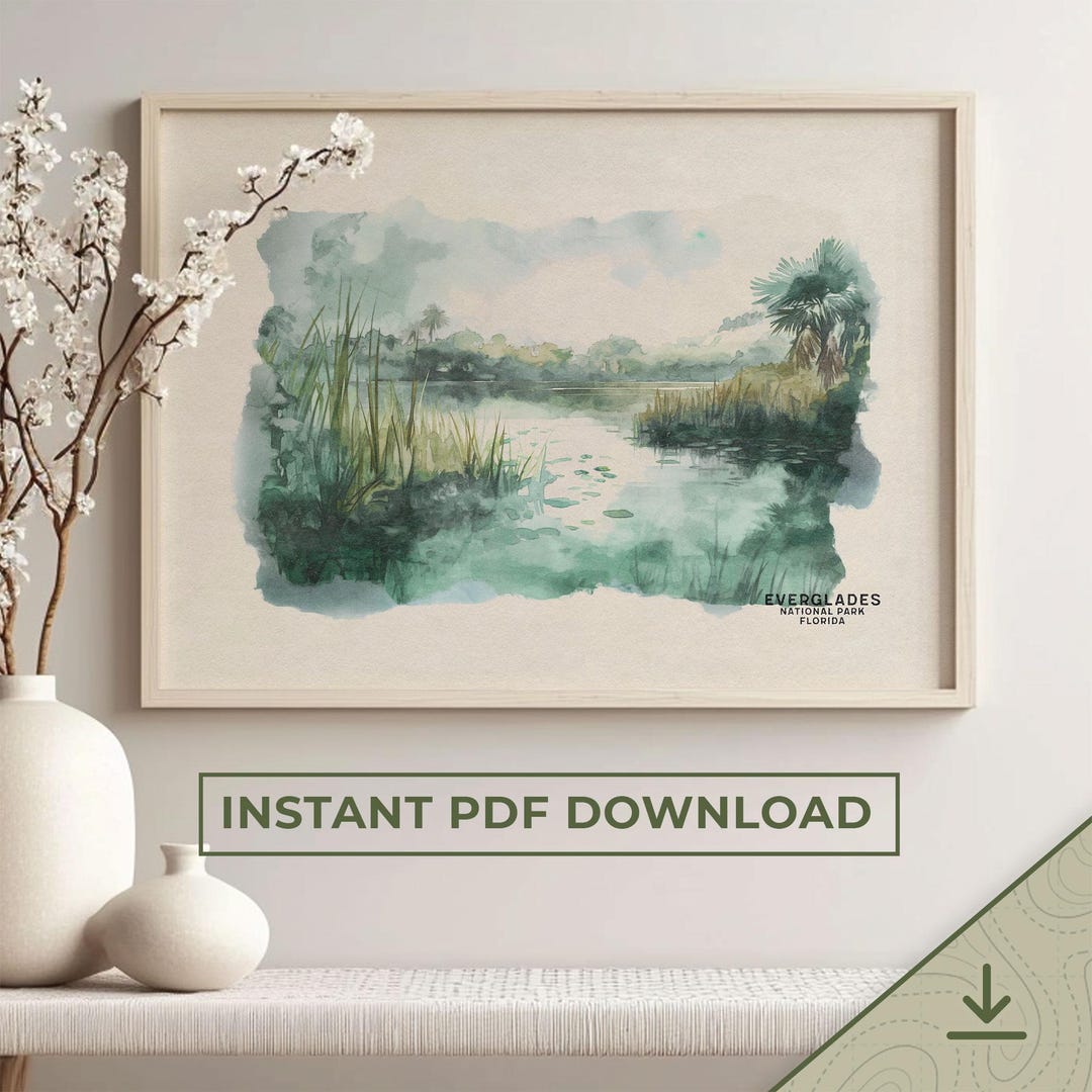 Everglades National Park Poster Framed Wall Art, Home Decor ...