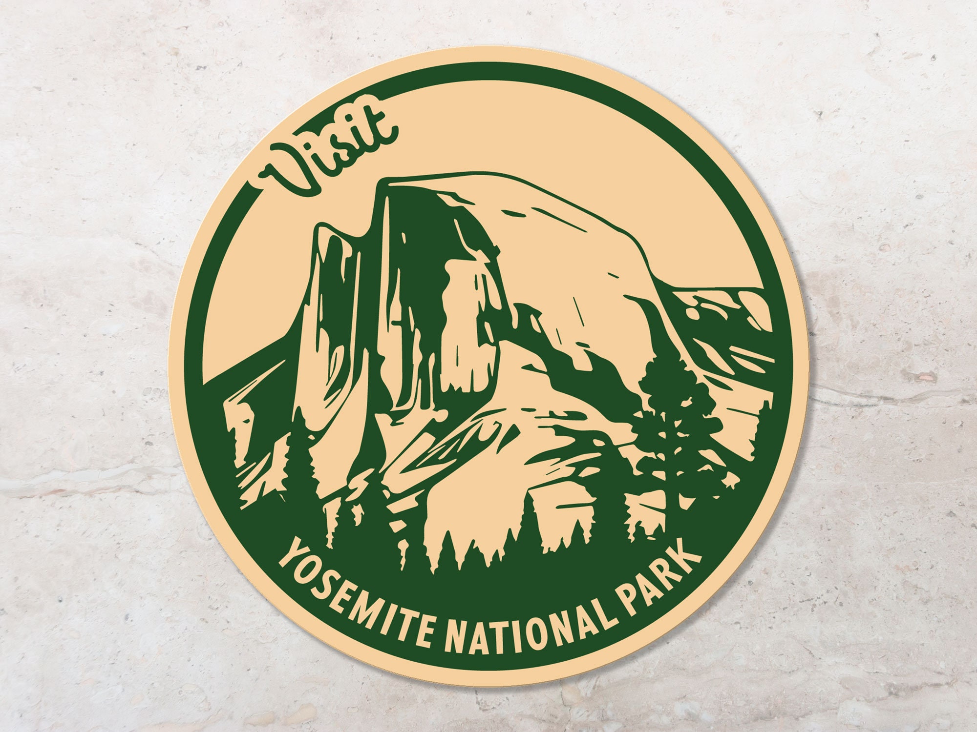Yosemite National Park Sticker, Half Dome Sticker, California Decal ...