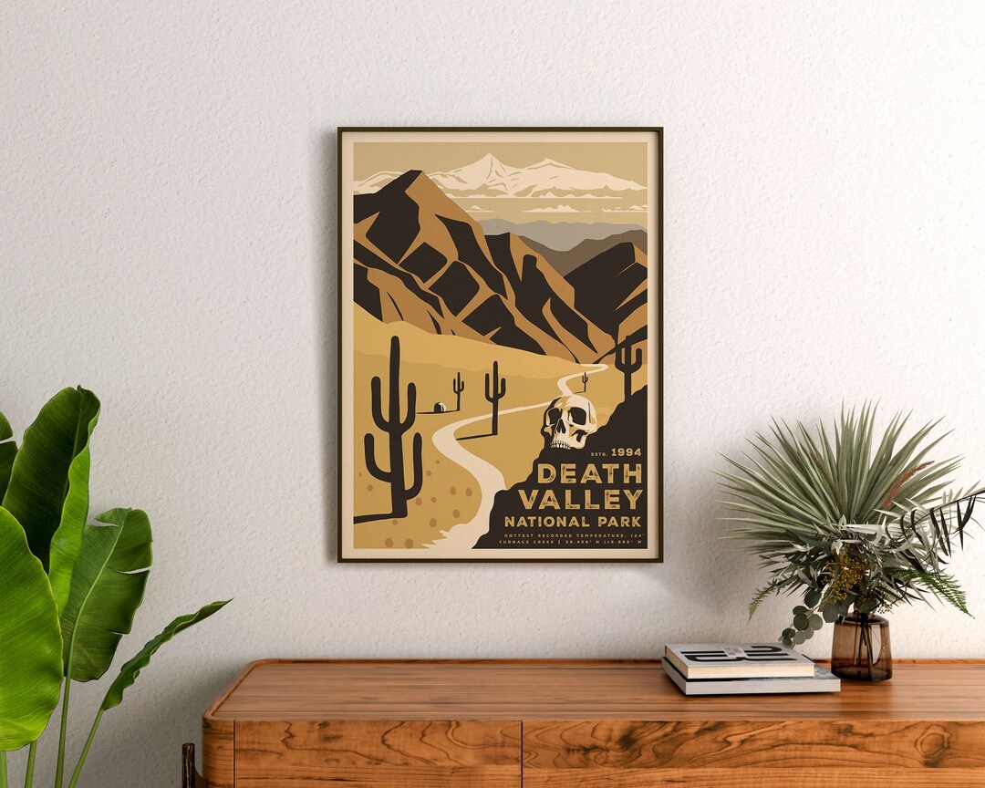 Death Valley National Park Poster, California Print, Desert Wall Art ...