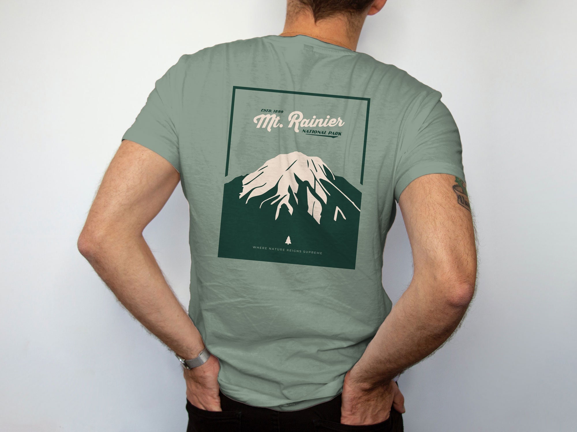 Mt Rainier National Park T-shirt, Comfort Colors Unisex Tee - Etsy