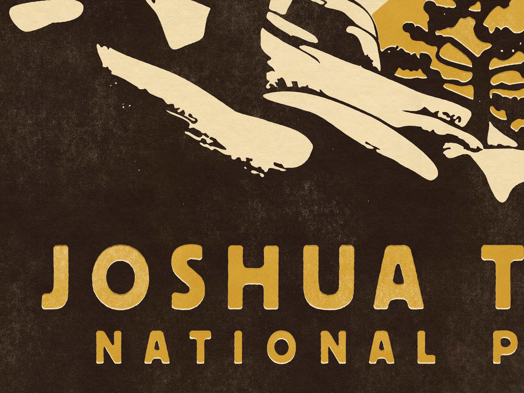 Joshua Tree Art National Park Poster Retro Travel Poster - Etsy