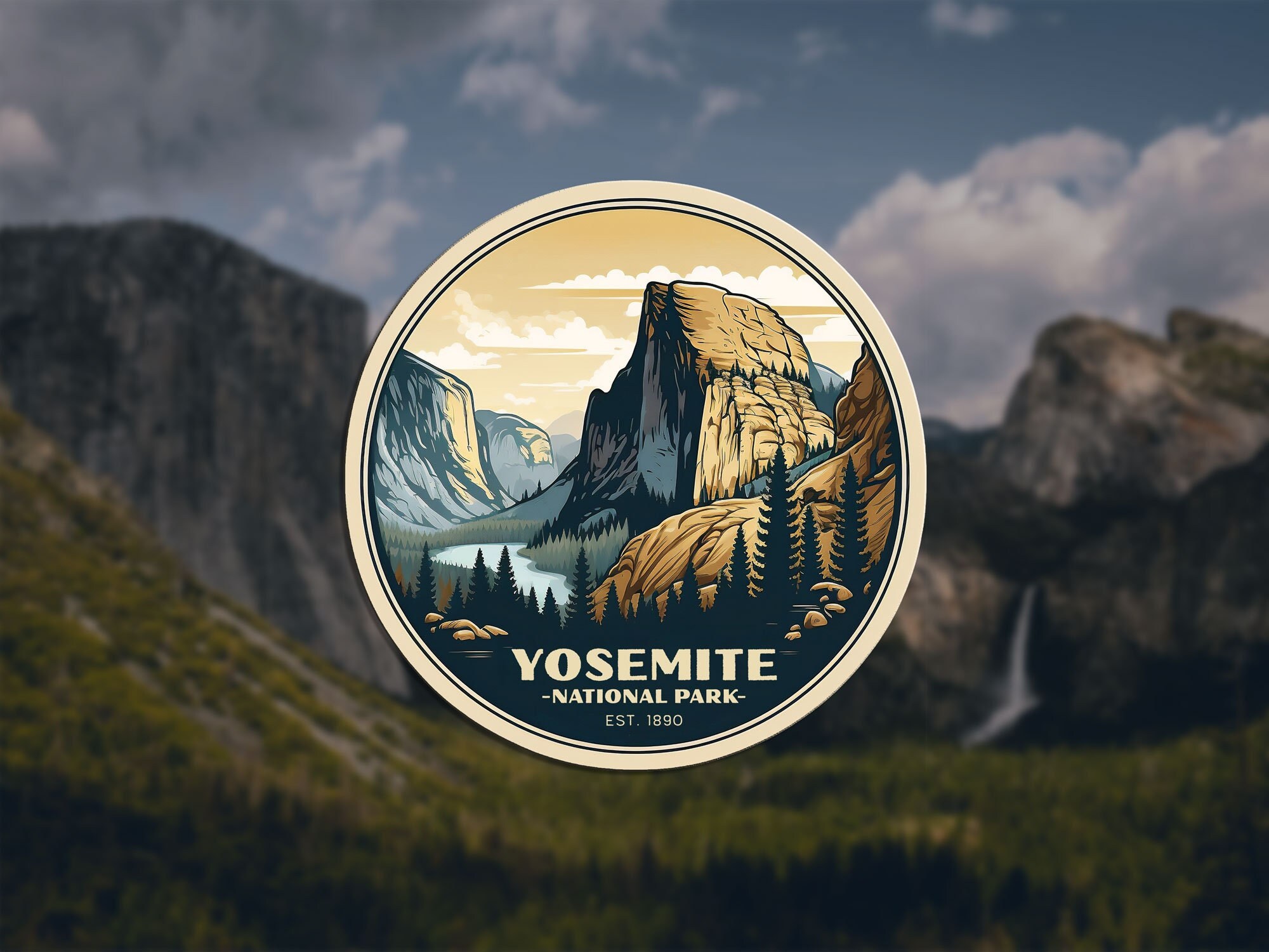Yosemite National Park Sticker California Decal Waterproof - Etsy