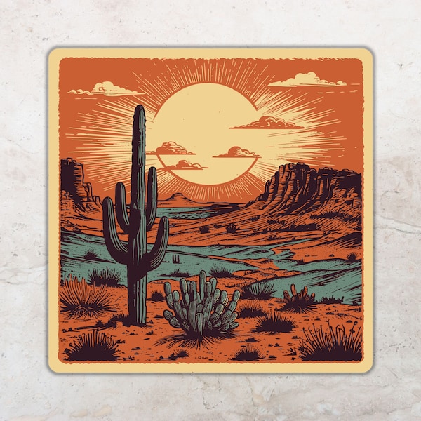 Cactus Sticker - Etsy