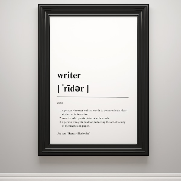 Writer Art Print - Etsy