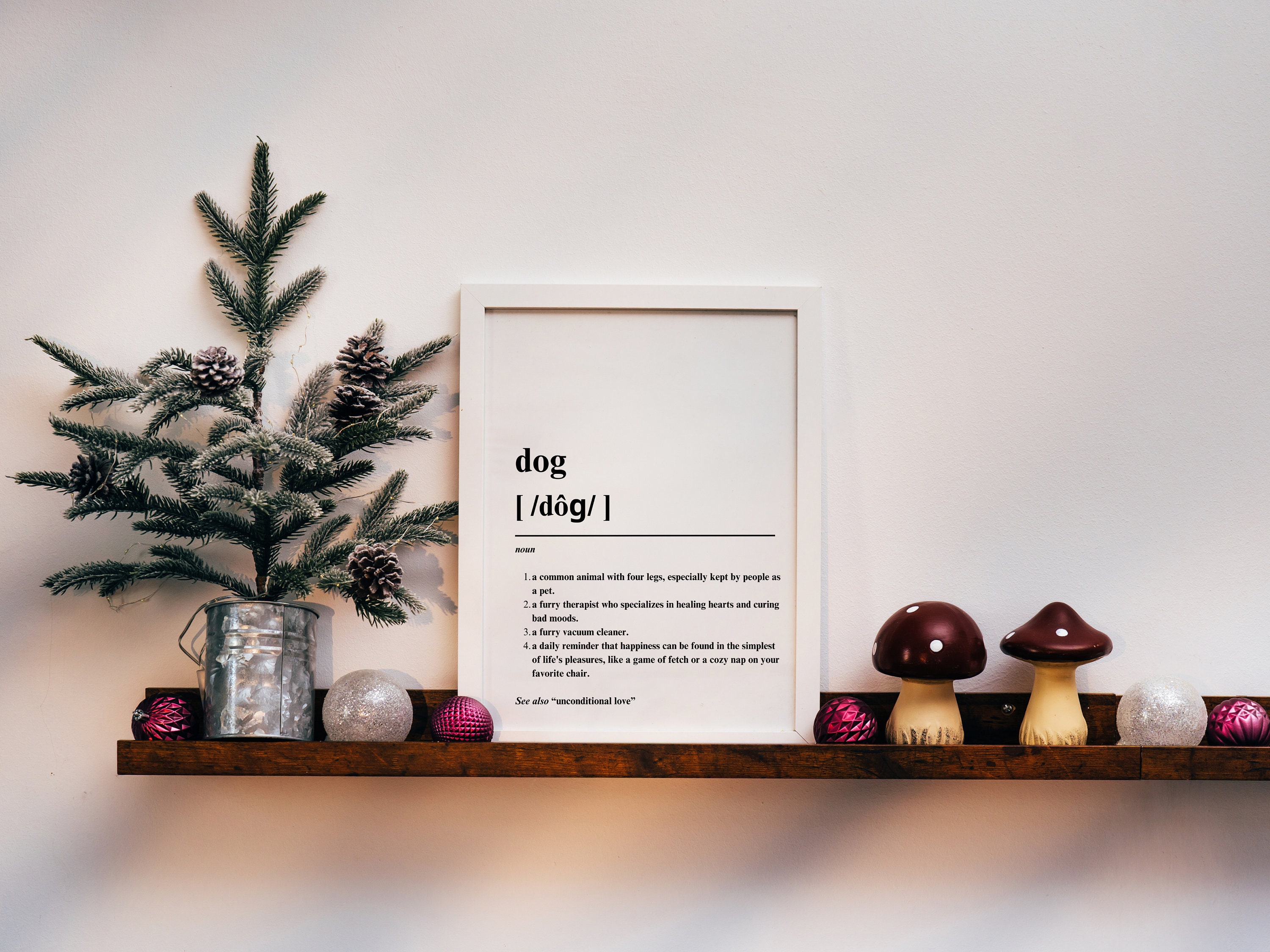 Dog Definition Print | Printable Wall Art | Minimalist Decor | Dog ...