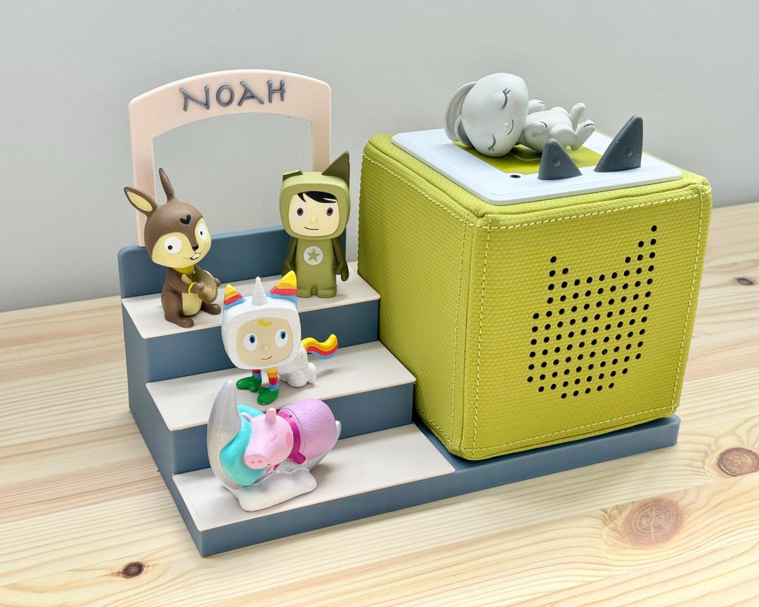 Personalised Tonie Box Stairs Docking Station, Figure Stand Charging ...