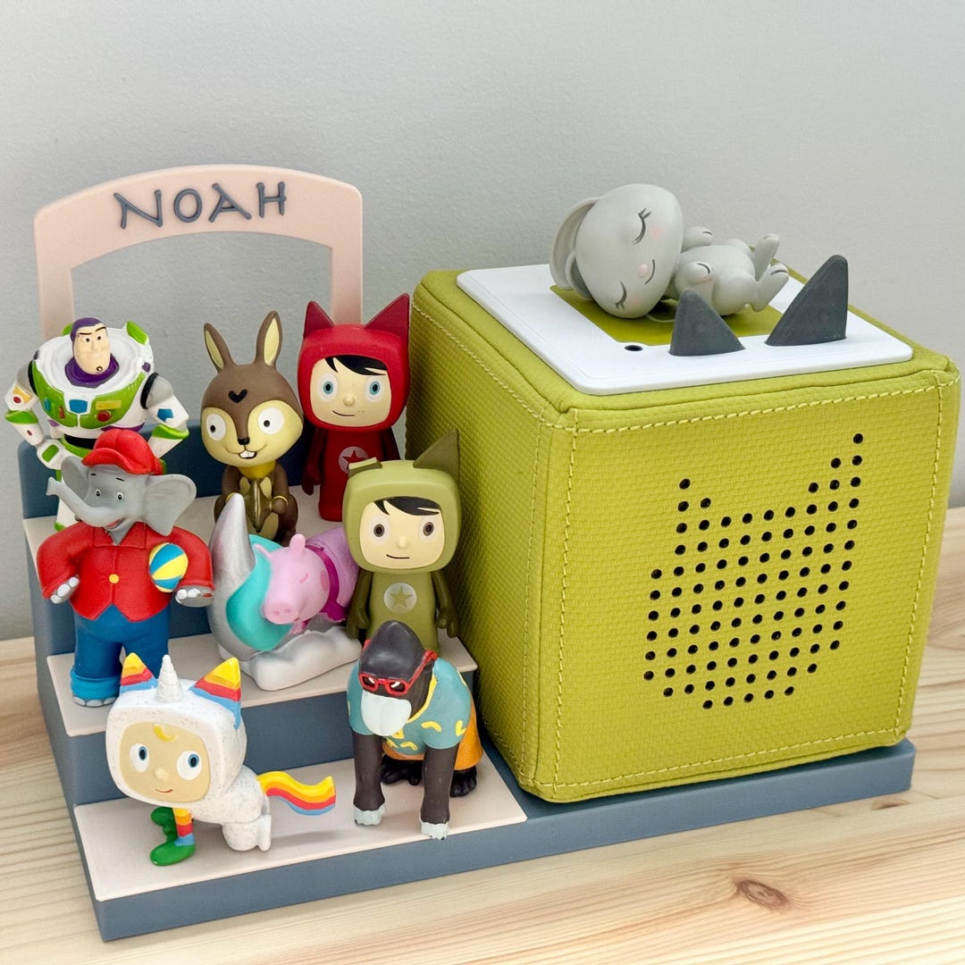 Custom Small (S) Tonie Box Stairs Shelf, Magnetic Figure Stand Charging ...