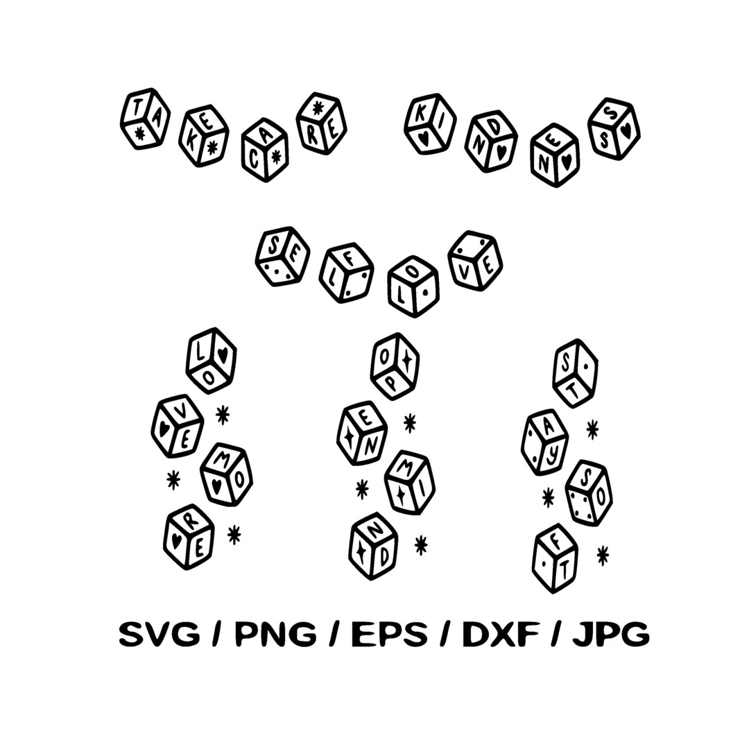Dice Svg Bundle Dice Svg Personalized Dice 6 Design Svg - Etsy UK