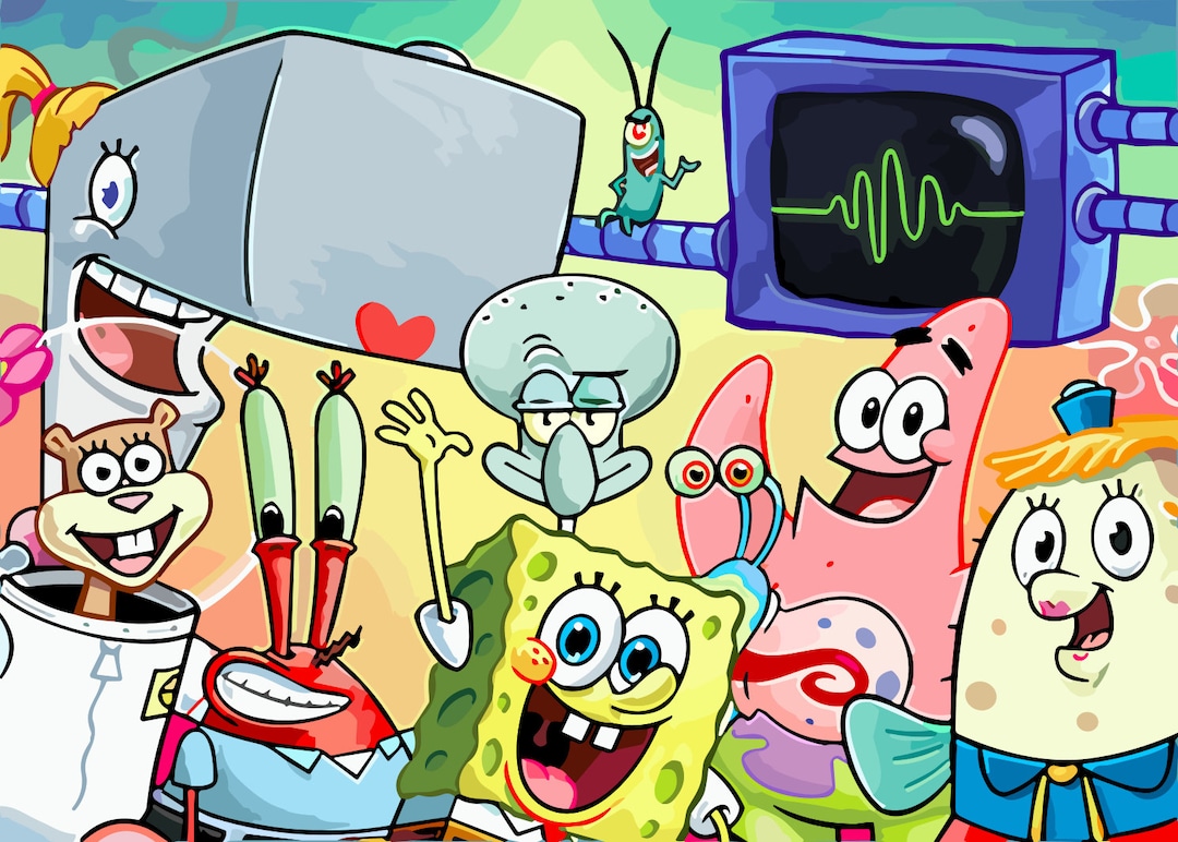 SpongeBob SVG SpongeBob Squarepants Svg SpongeBob Family - Etsy Portugal