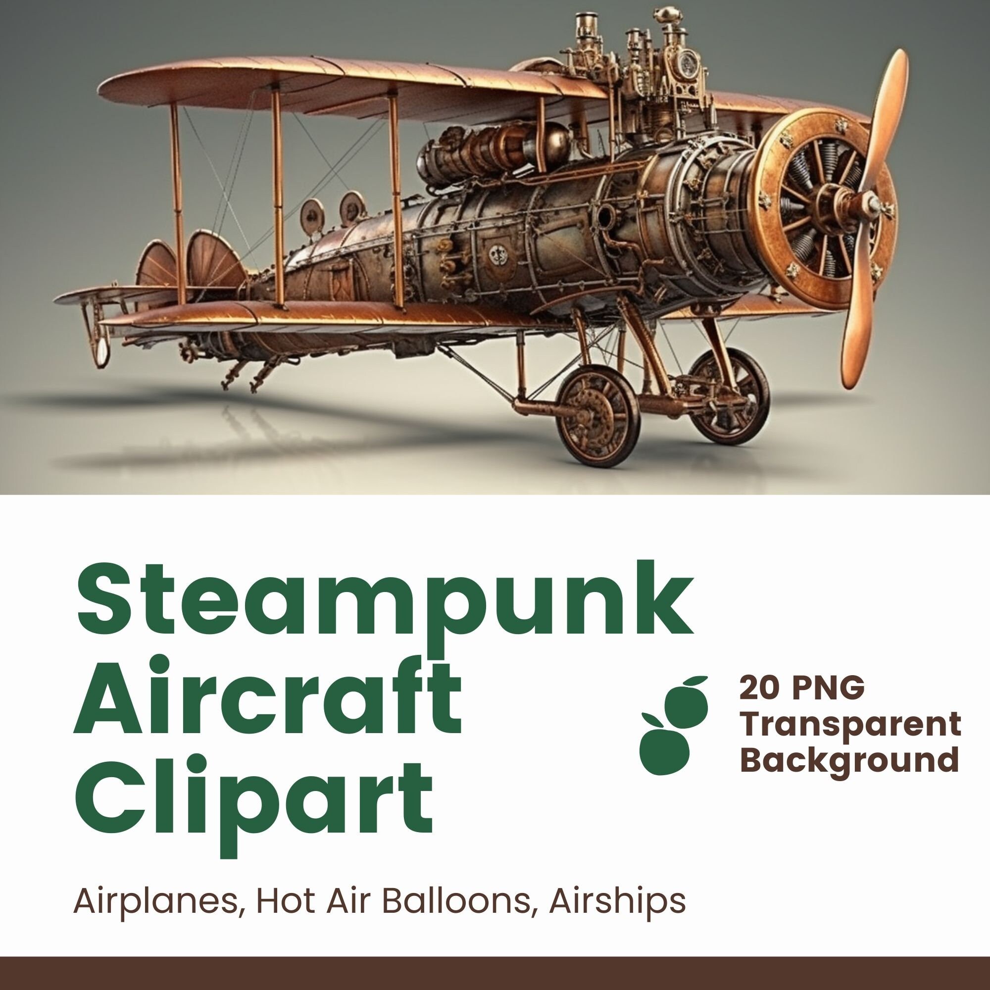 Steampunk Biplane