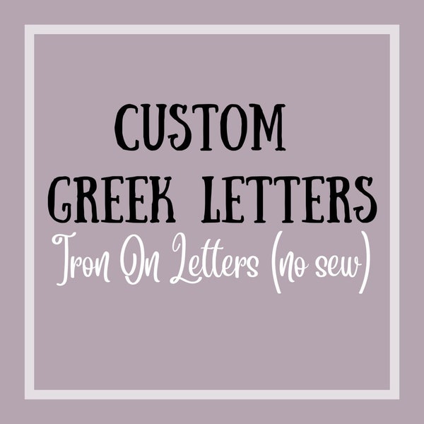 Greek Letters - Etsy
