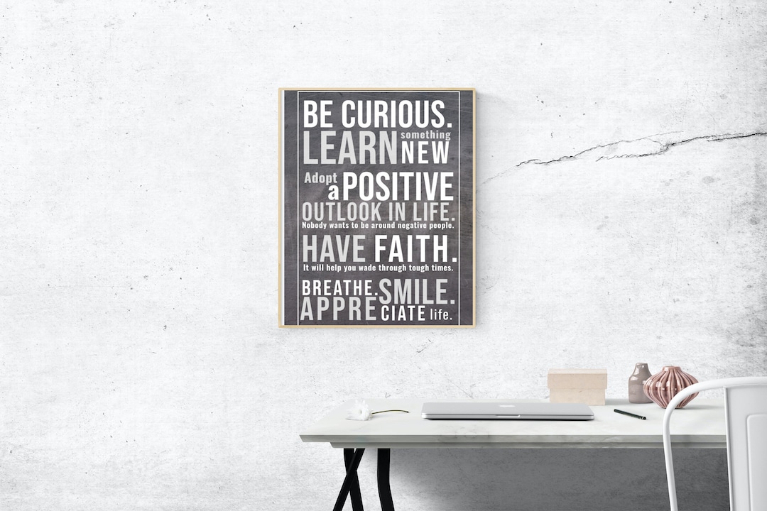 Motivational Poster,motivational Poster Colorful Wall Art,motivational ...