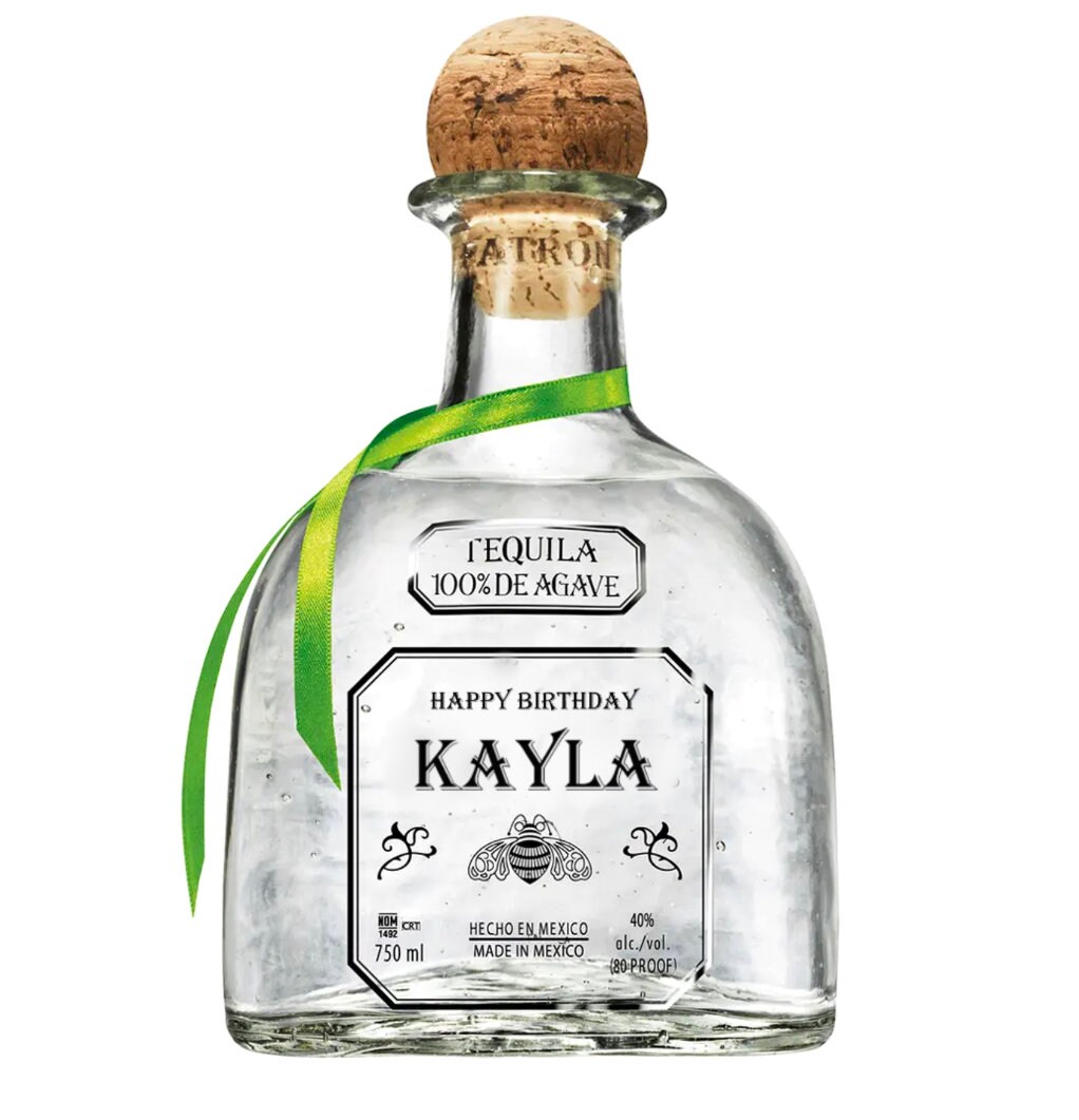 Custom Patron Bottle - Etsy