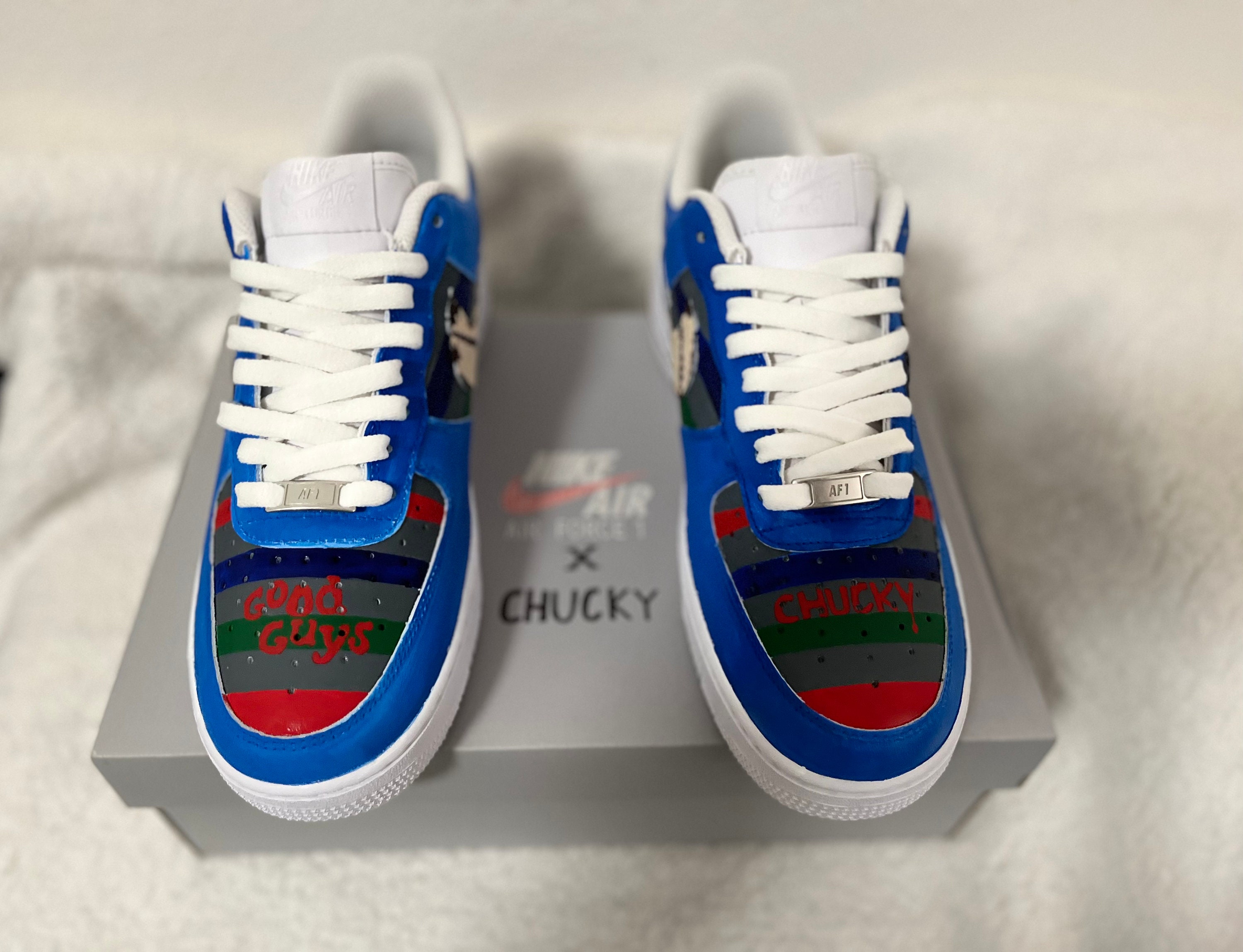 Chucky Inspired Air Force 1s - Etsy