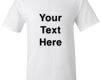 Custom White T-shirt - Etsy