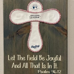 Baseball Cross Plaque - Etsy