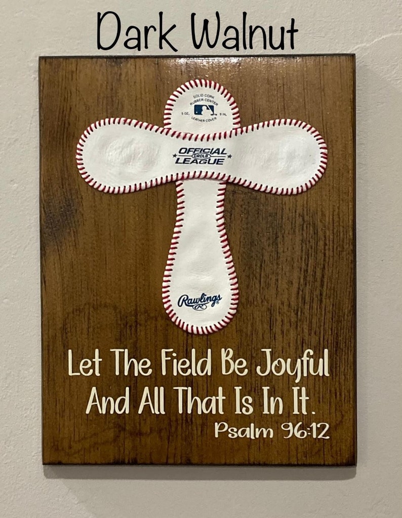 Baseball Cross Plaque - Etsy