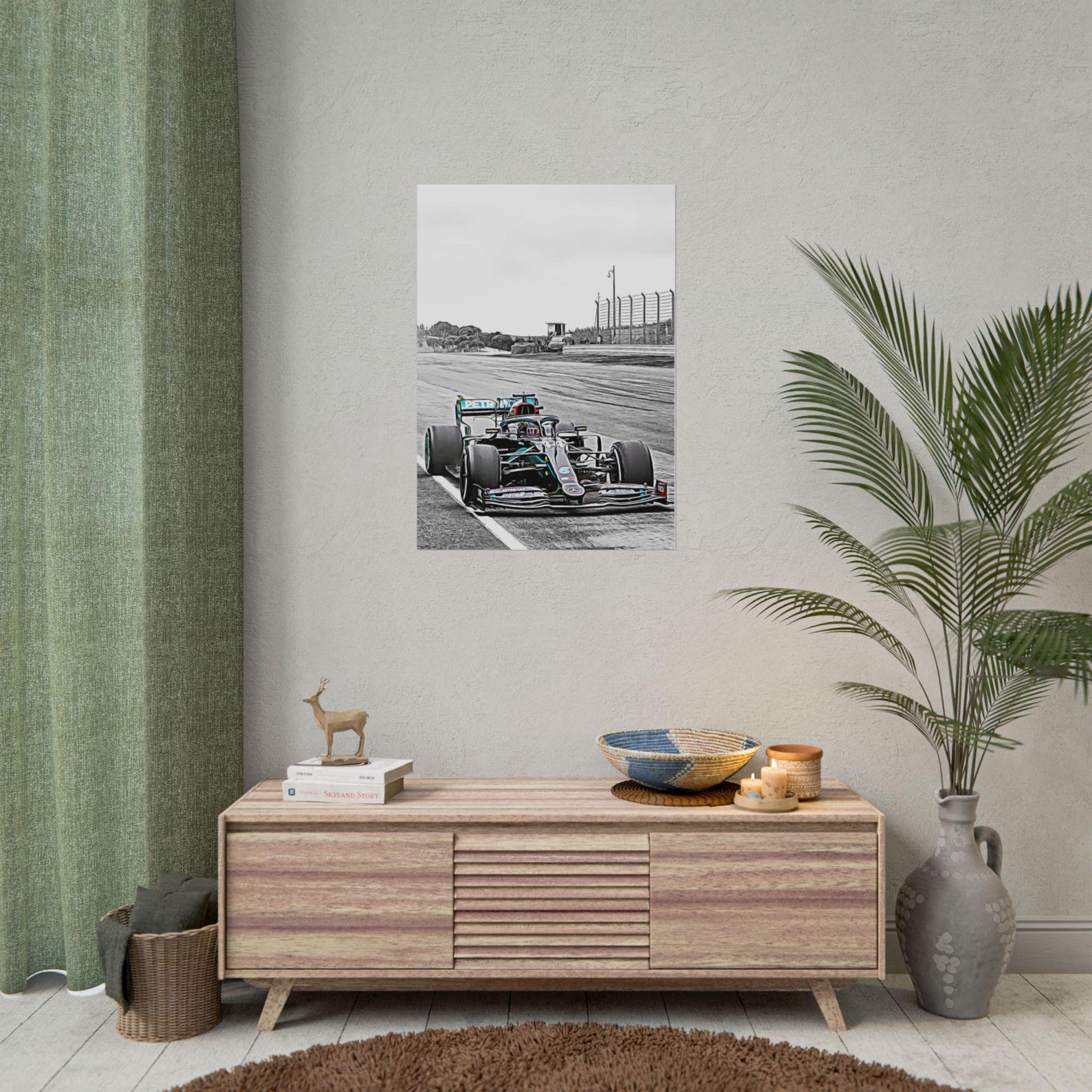 Poster Lewis Hamilton W11 World Champion Mercedes Formula One | F1 ...