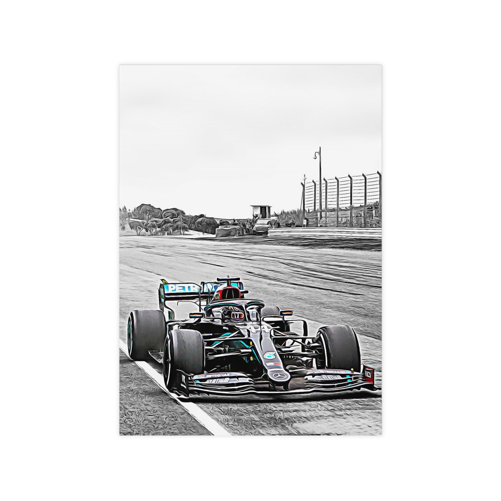 Poster Lewis Hamilton W11 World Champion Mercedes Formula One | F1 ...