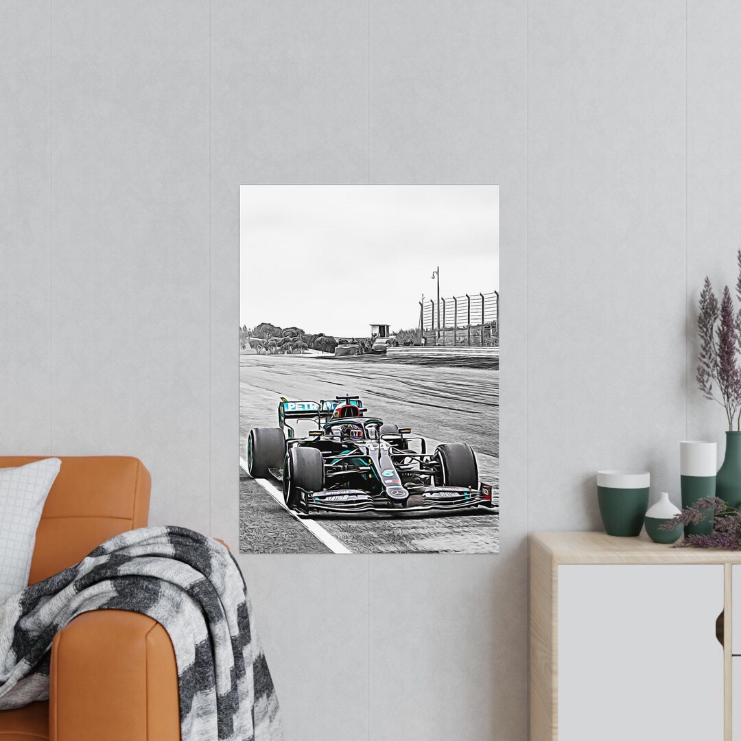 Poster Lewis Hamilton W11 World Champion Mercedes Formula One | F1 ...