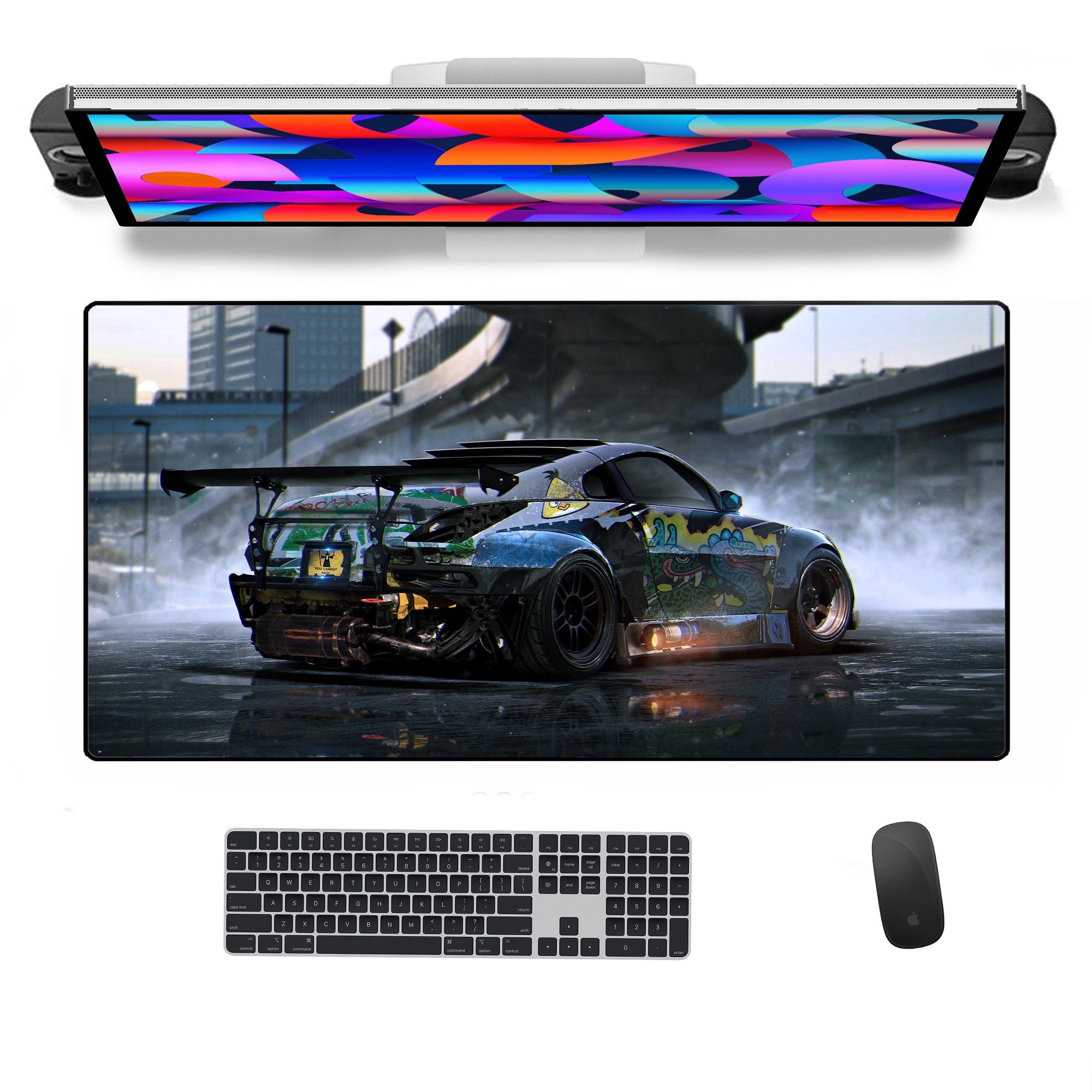 Big Gaming XXL Mouse Pad Desk Mat Mousepad Car 350z Cyberpunk Tuning ...