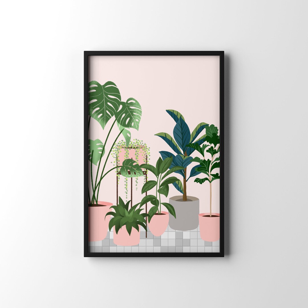 Botanical Plants Digital Print INSTANT Download Wall Art Digital ...