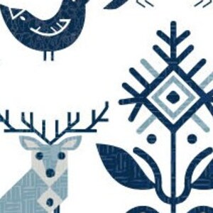 Blue Nordic Animals and Patterns PNG Set - Etsy