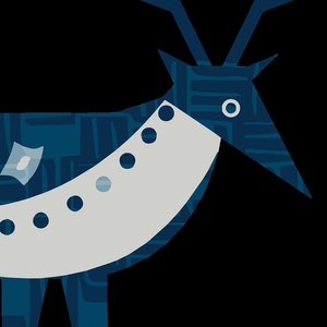 Blue Nordic Animals and Patterns PNG Set - Etsy