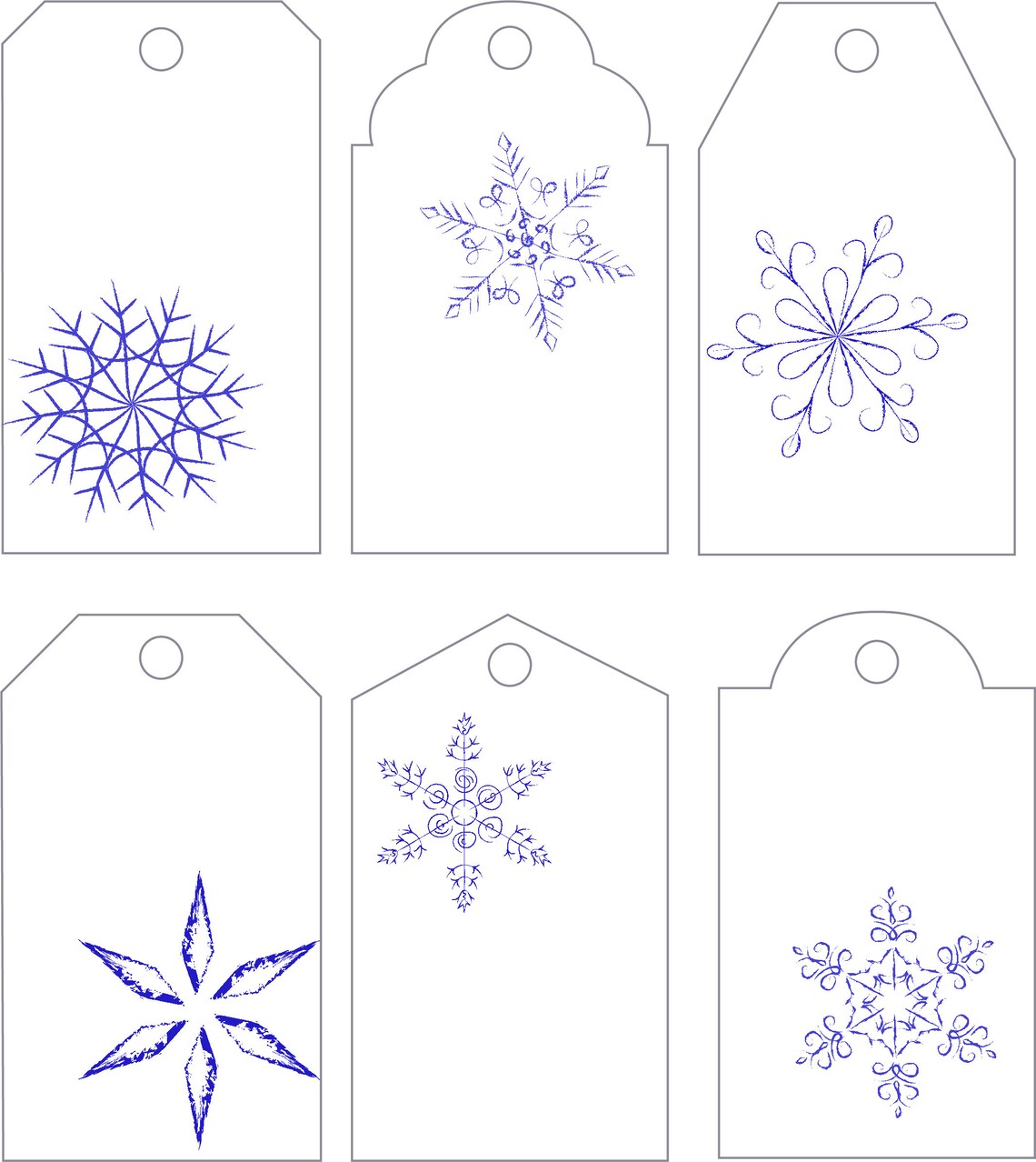 Hand-drawn Snowflake Brushes for Adobe Illustrator - Etsy