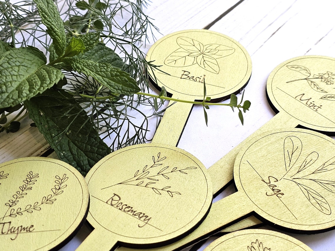 Garden Herbal Labels - Etsy
