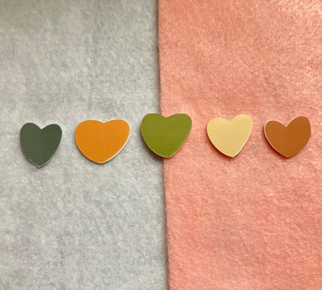 Cottagecore Heart Sticker Pack L 15 Pieces - Etsy