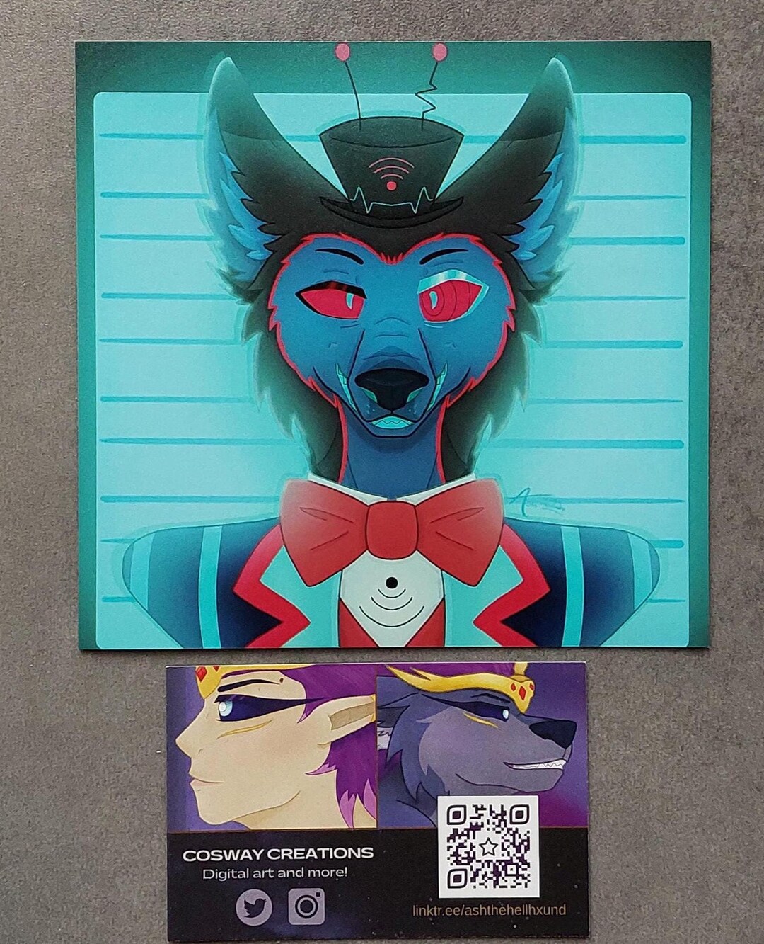 Vox Furry Print Hazbin Hotel 12cm Art Print - Etsy