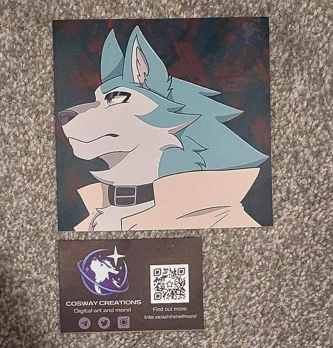 Shirou Ogami BNA Art Print: Furry Anime Wolf 12cm Matte Art Print - Etsy