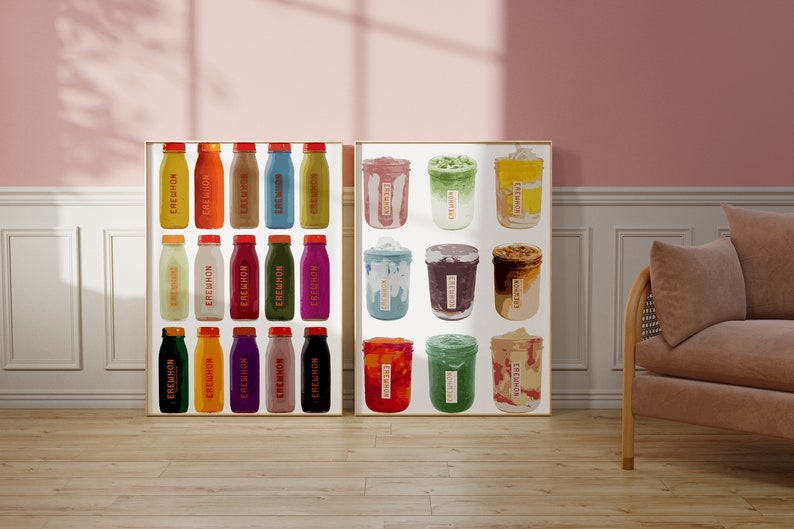 Erewhon Drink/juice Wall Print - Colorful and Trendy Kitchen/bar Art ...