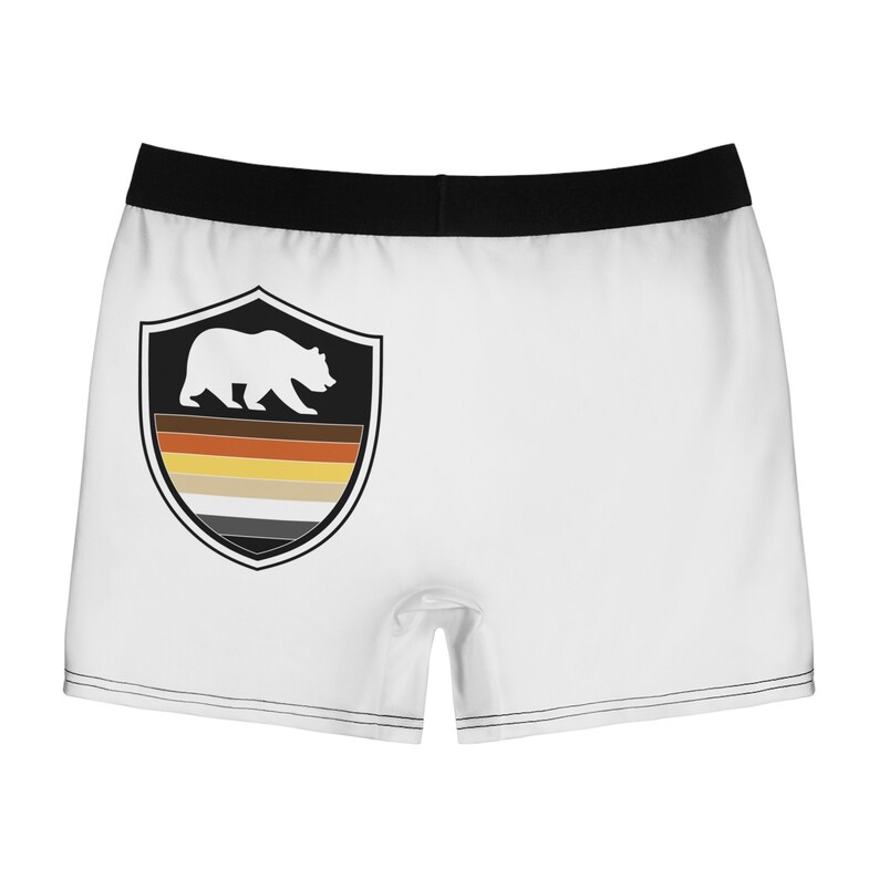 Gay Bear With Pride Flag Badge Boxer Briefs LGBTQIA, LGBTQ Underwear ...