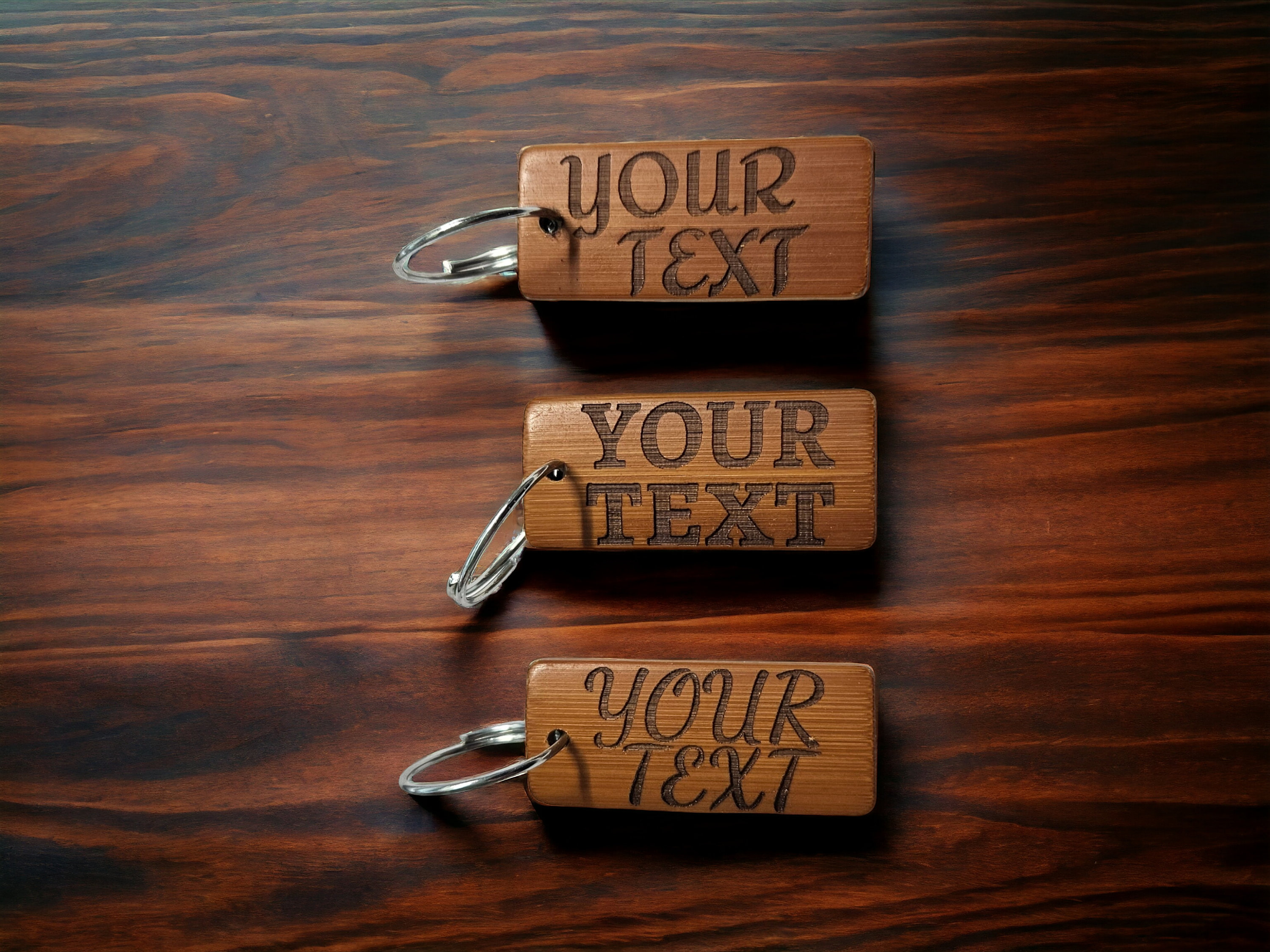 Custom Wooden Key Chain - Etsy