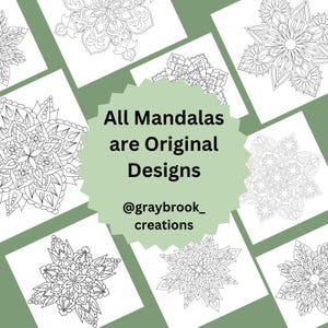 Relaxing Mandala Coloring Pages - Etsy