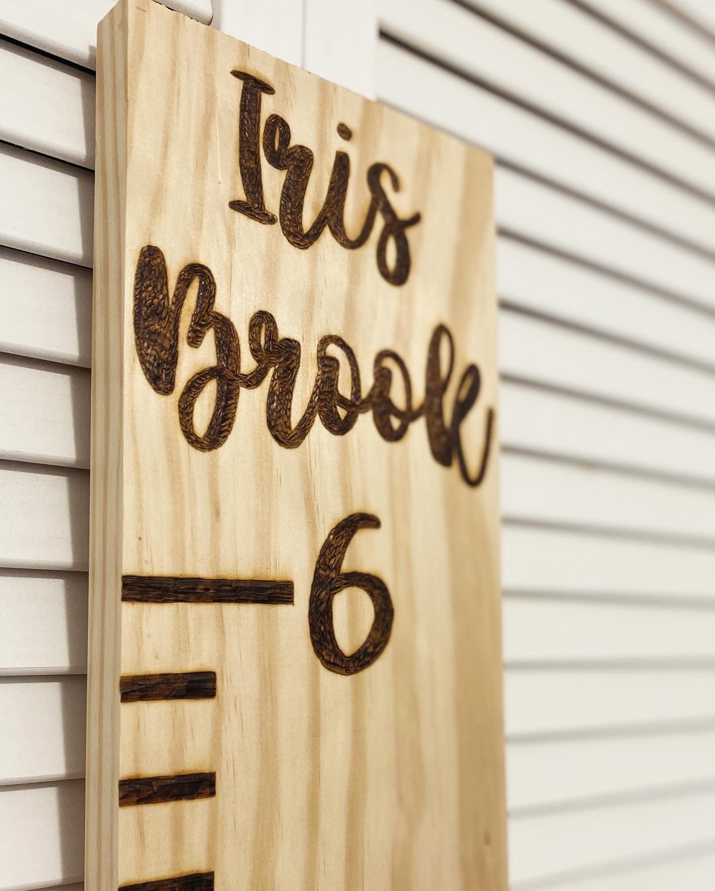 Wood Height Chart - Etsy