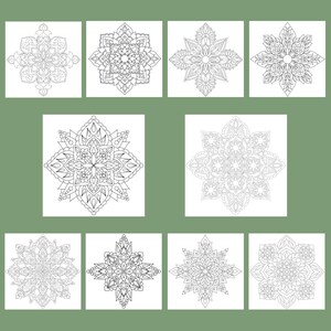 Relaxing Mandala Coloring Pages - Etsy