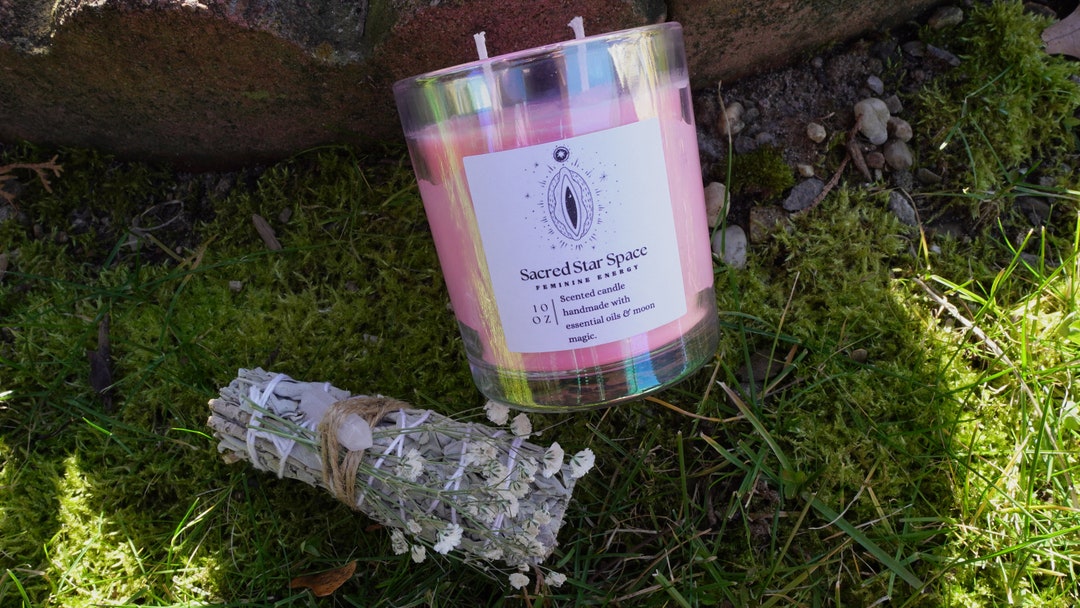 Feminine Energy Candle | Iridescent Jar - Etsy