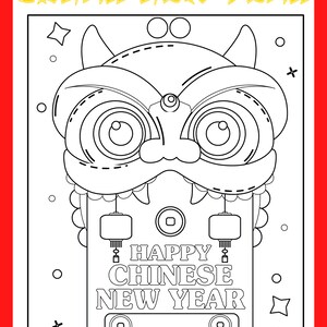 Year of the Rabbit | Printable Coloring Pages | Chinese New Year ...