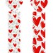 Red Black White Valentine Bookmarks | Printable Bookmarks | Valentine ...