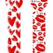 Red Black White Valentine Bookmarks | Printable Bookmarks | Valentine ...