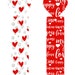 Red Black White Valentine Bookmarks Printable Bookmarks Valentine ...