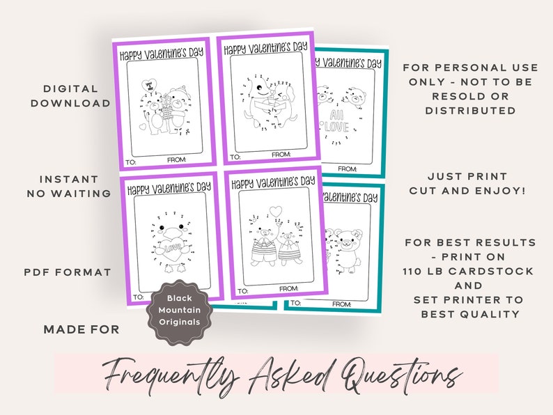 Dot-to-dot Valentine Cards | Printable Valentine Cards | Valentine ...