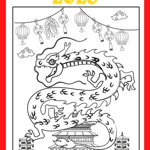 Year of the Rabbit | Printable Coloring Pages | Chinese New Year ...
