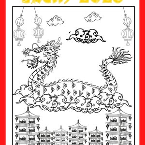 Year of the Rabbit | Printable Coloring Pages | Chinese New Year ...