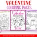 Coloring Page Printable Valentine | Kids Activity Book | Valentine ...