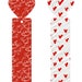 Red Black White Valentine Bookmarks | Printable Bookmarks | Valentine ...