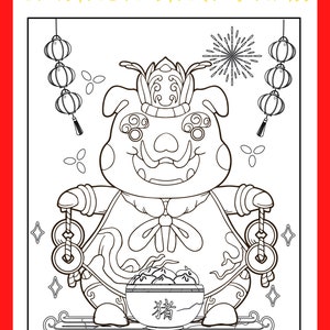 Year of the Rabbit | Printable Coloring Pages | Chinese New Year ...